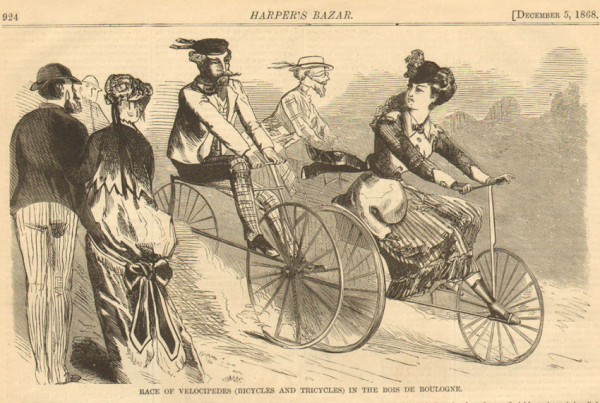 1870s/1880s Tiller & Treadle Adult Tricycle – The Online Bicycle Museum