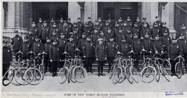 1895 new york police bicycle squad – The Online Bicycle Museum