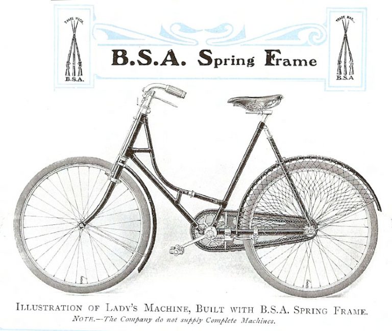 1904 BSA Lady's Spring-Frame – The Online Bicycle Museum