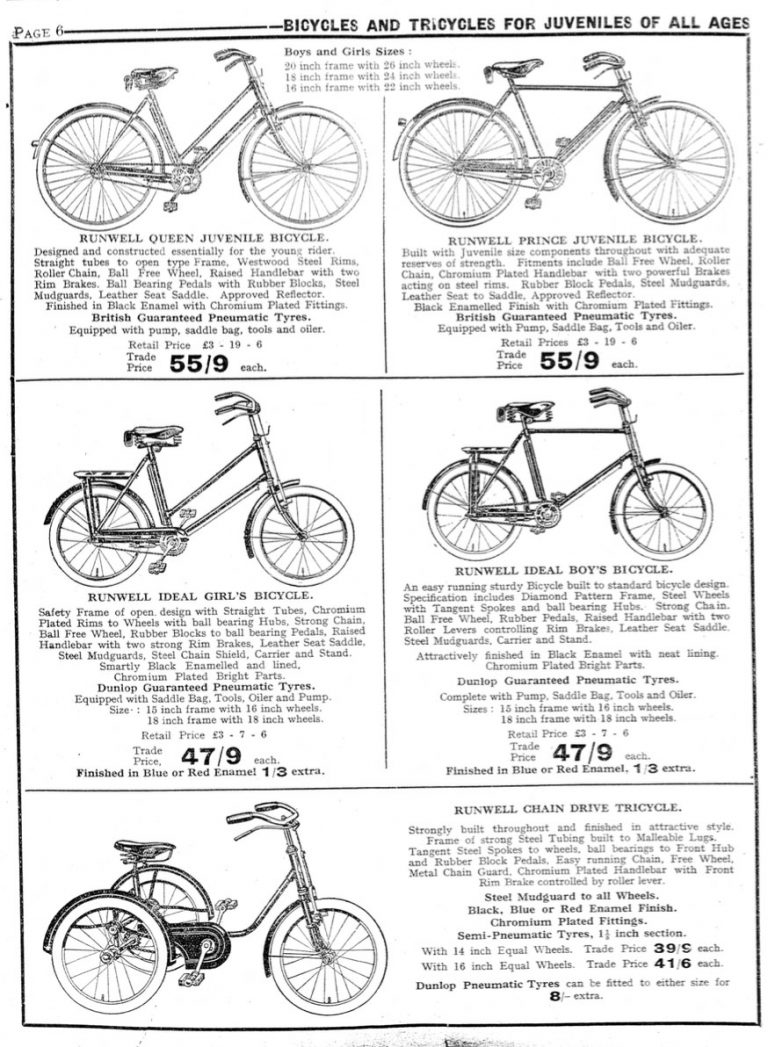 1937 Runwell Super Sports (Super Braced Low Top Tube) – The Online ...