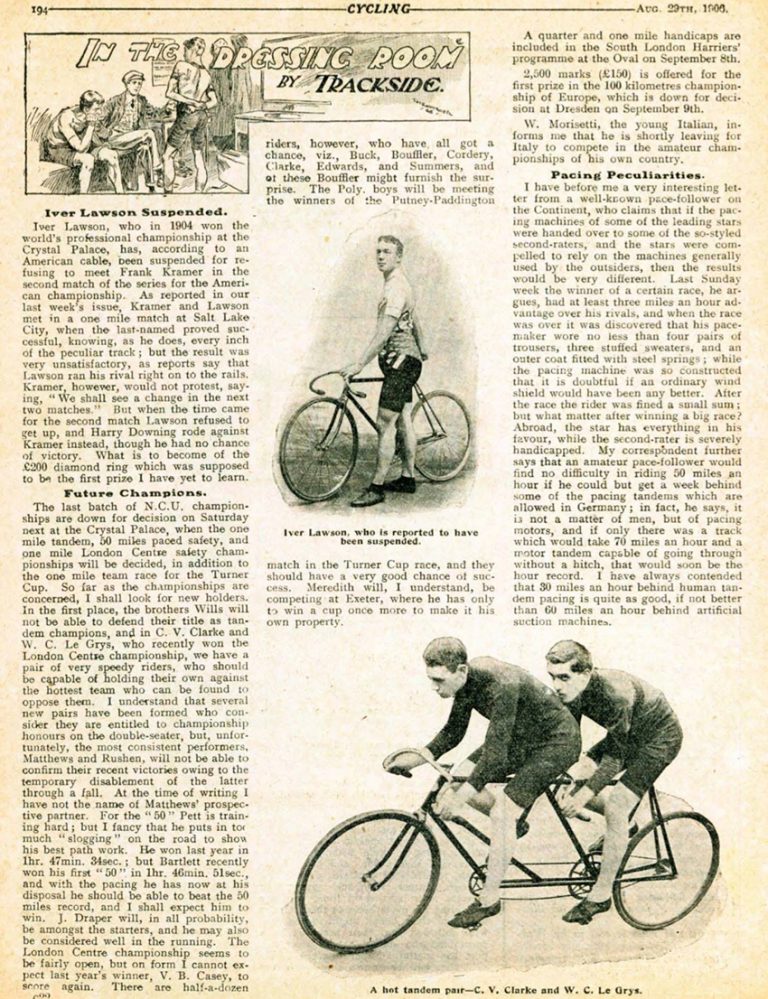 1905-1910 Mohawk Track Tandem – The Online Bicycle Museum