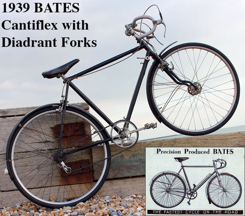 1939 Bates Cantiflex with Diadrant Forks – The Online Bicycle Museum