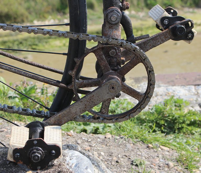 1887 Victor Safety Crossframe Springfork 07 – The Online Bicycle Museum