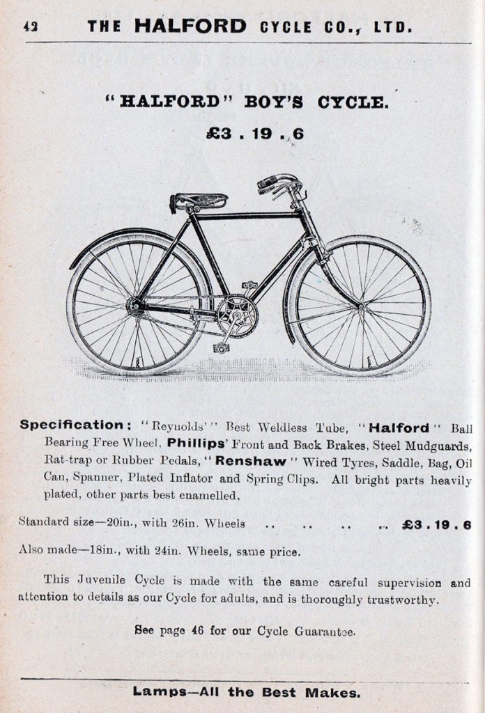 1910 Halford Club Roadster 92 – The Online Bicycle Museum