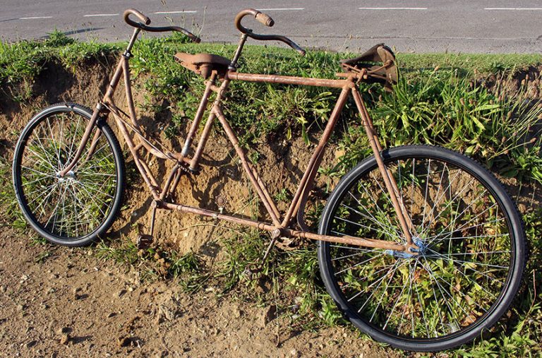 1896 AMERICA Truss frame tandem 28 – The Online Bicycle Museum