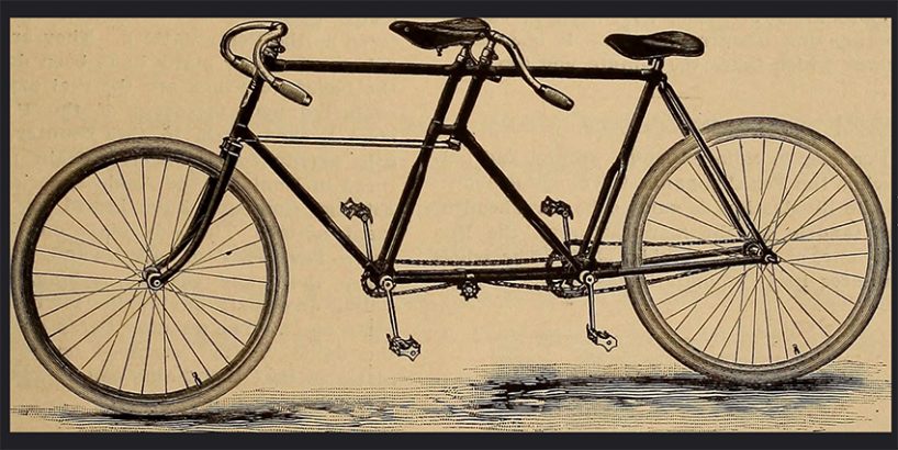 1897 AMERICA Truss frame tandem – The Online Bicycle Museum
