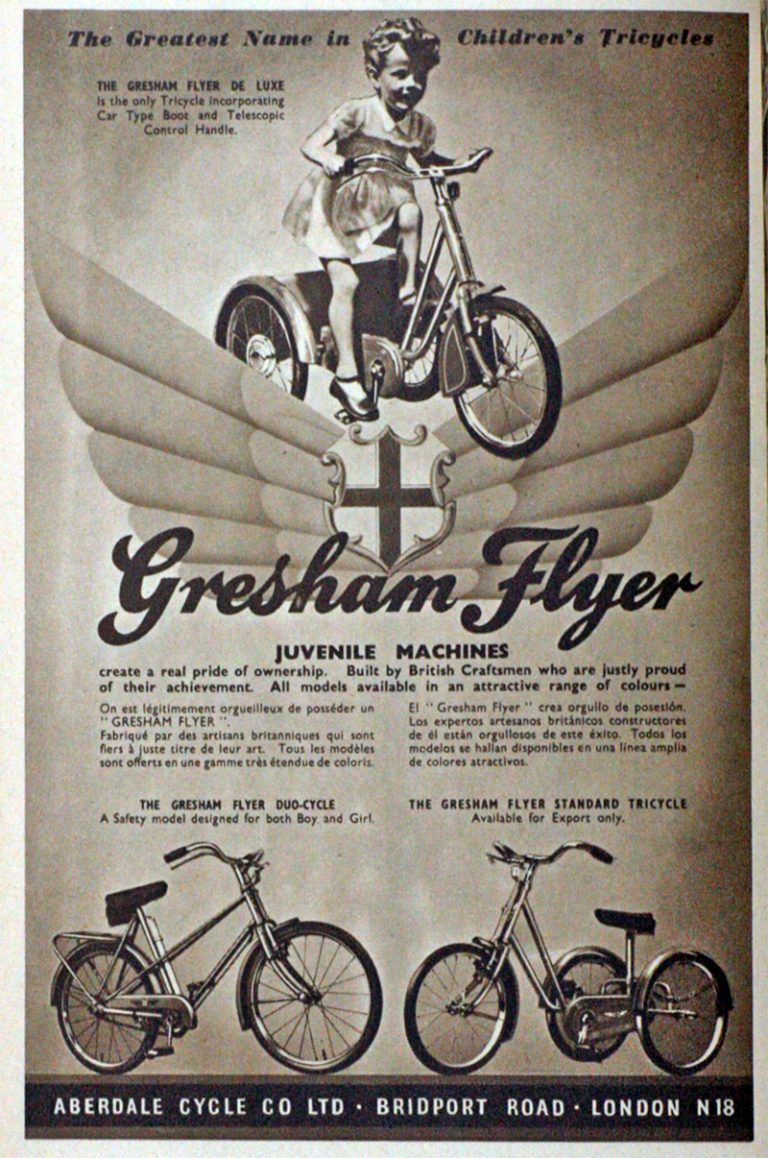 1949 Aberdale 'Gresham Flyer' Tricycle – The Online Bicycle Museum
