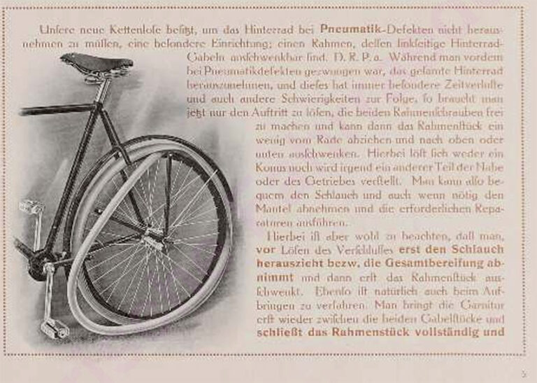 1920 Durkopp Gents Chainless (Cardan) – The Online Bicycle Museum