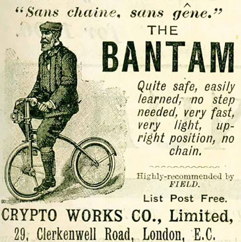 1895 Crypto Bantam F.D Safety – The Online Bicycle Museum