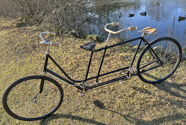 1897 Triumph Rear-steering Tandem – The Online Bicycle Museum