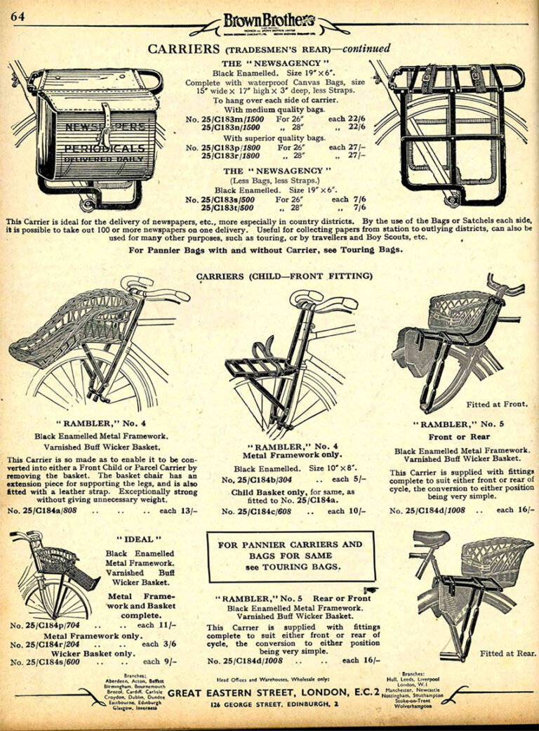 1939 Brown Bros Vindec 'Model T' Tradesman's Bicycle – The Online ...