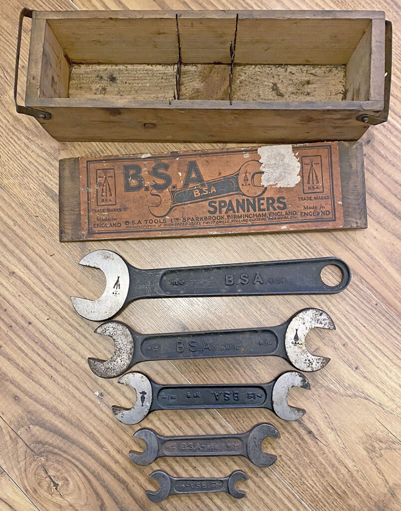 1920s BSA spanner set & Toolbox – The Online Bicycle Museum