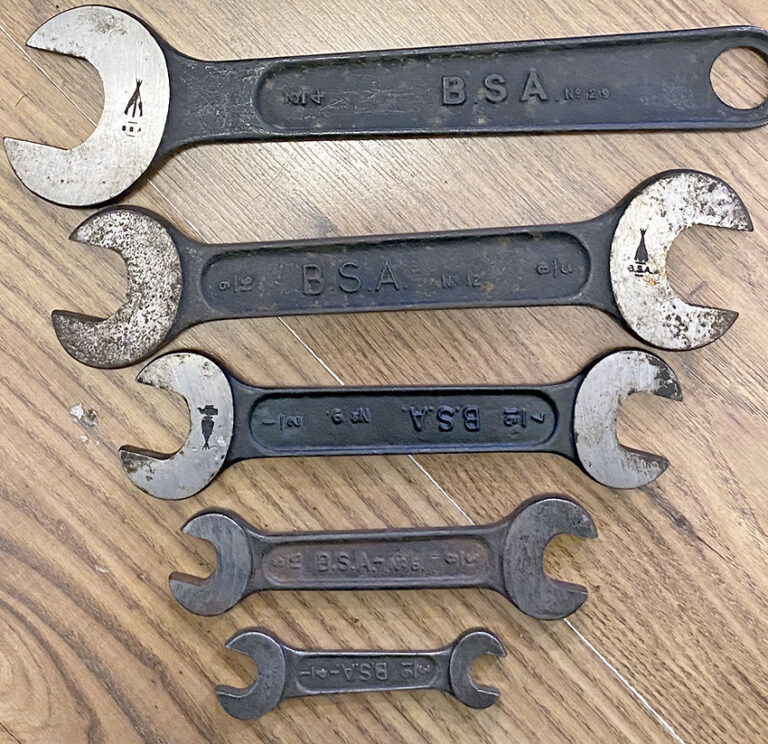 1920s BSA spanner set & Toolbox – The Online Bicycle Museum