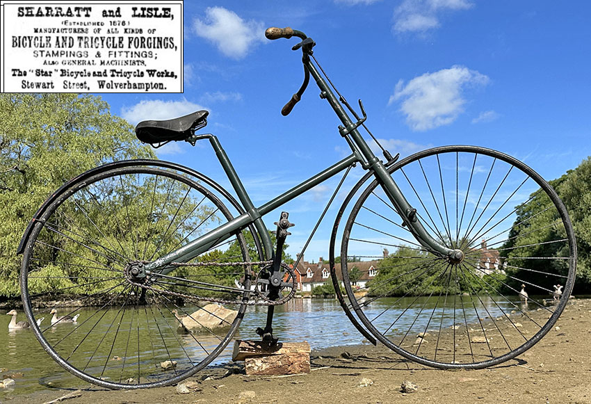 1889 Sharratt & Lisle STAR Crossframe Safety – The Online Bicycle Museum