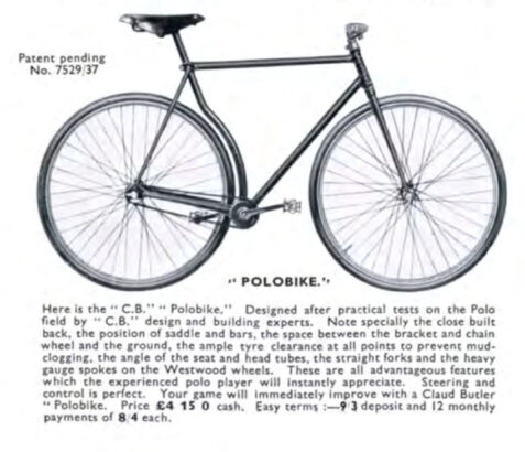 1938 Claud Butler 'C.B Polo-Bike' – The Online Bicycle Museum