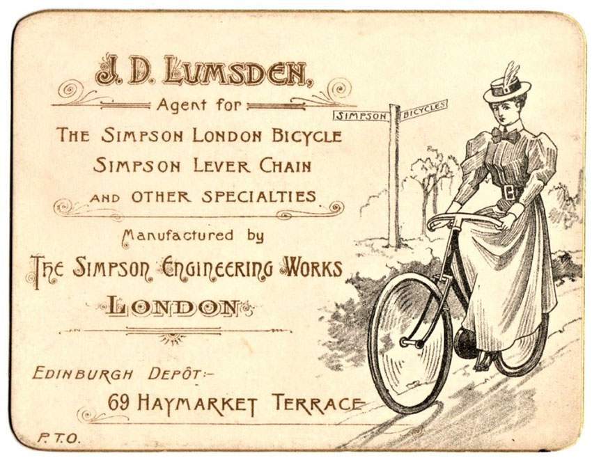 1897 Simpson Chain Road Racer 97 – The Online Bicycle Museum