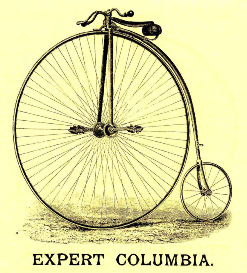 1887 Columbia 'Expert' Ordinary (52" Wheel) – The Online Bicycle Museum