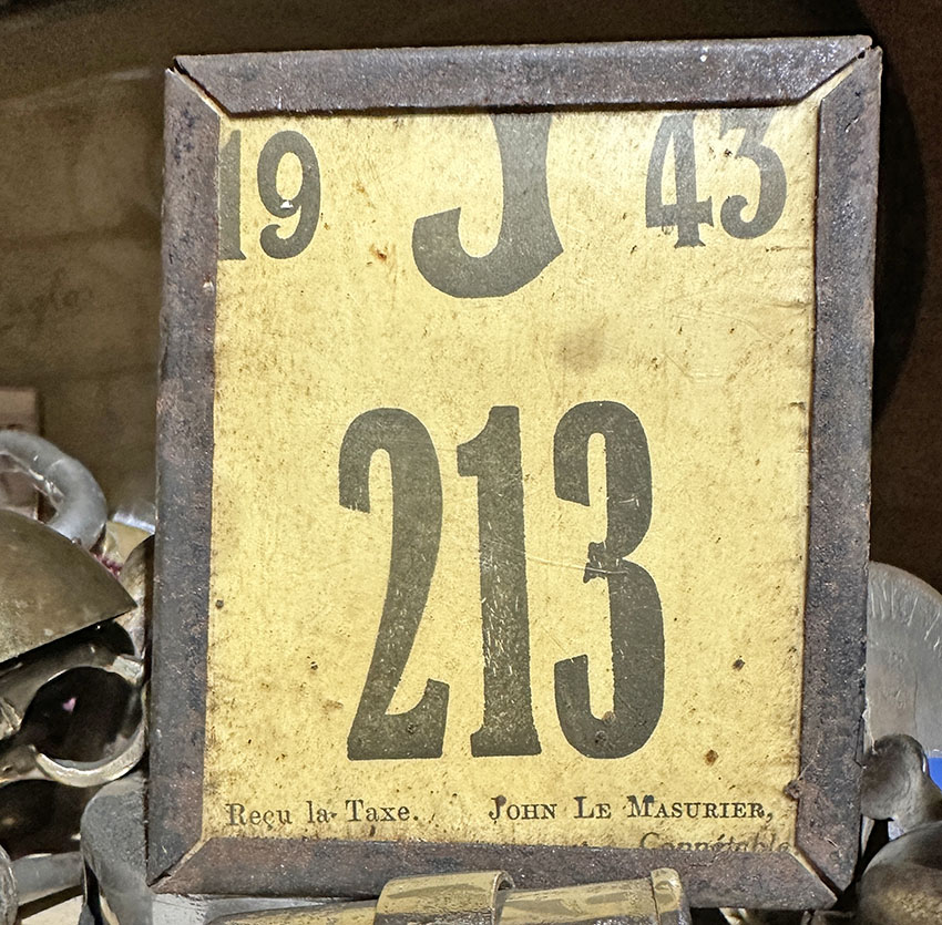 1943 Bicycle License plate - Occupied Jersey (Channel Islands) WW2 ...